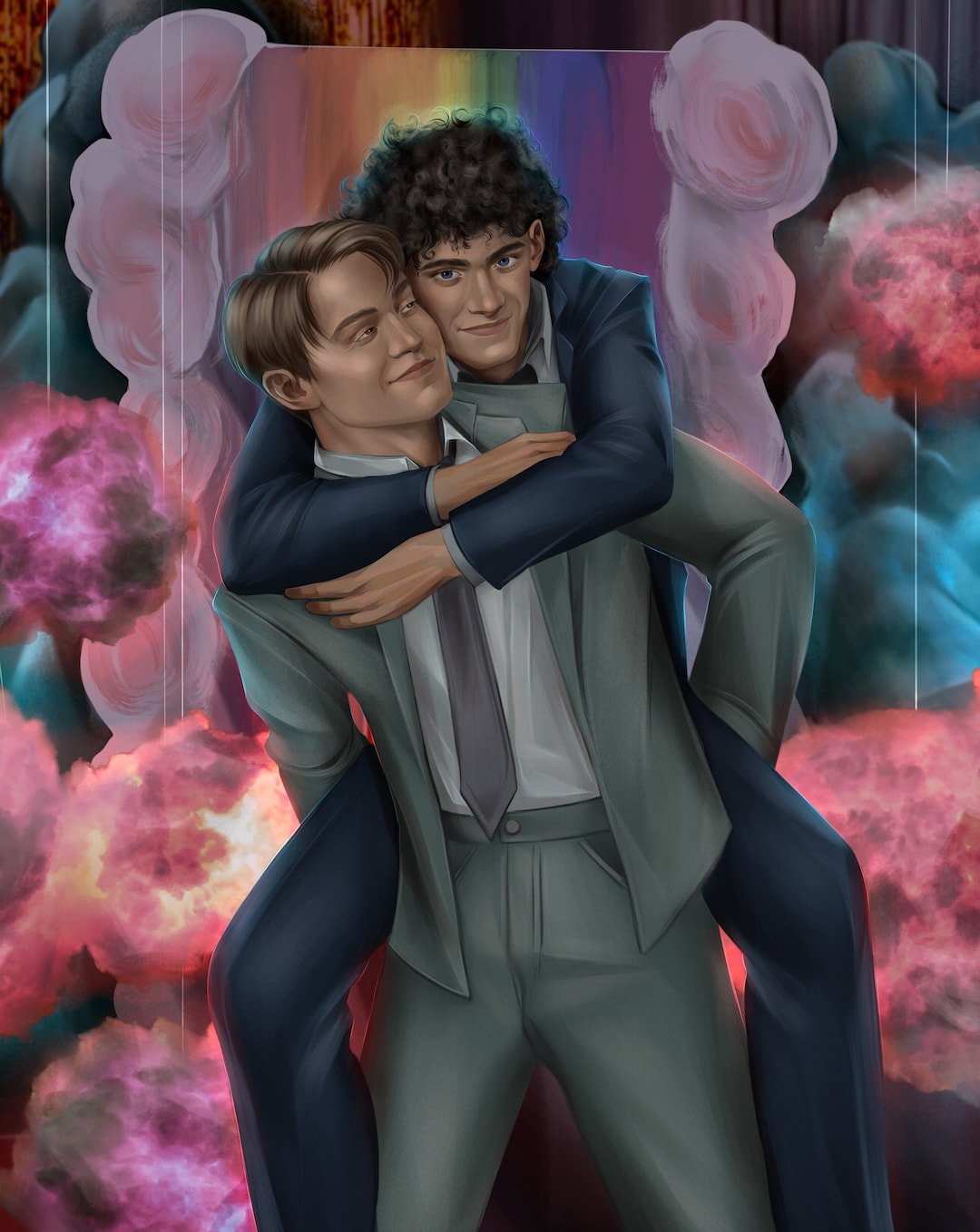 5x7 Inch Nick and Charlie at Prom Heartstopper Art Print Boyfriends ...