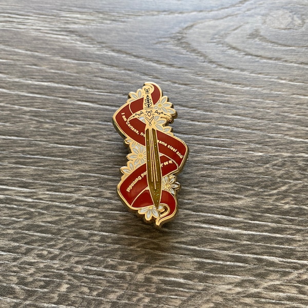Sword Enamel Pin - Etsy