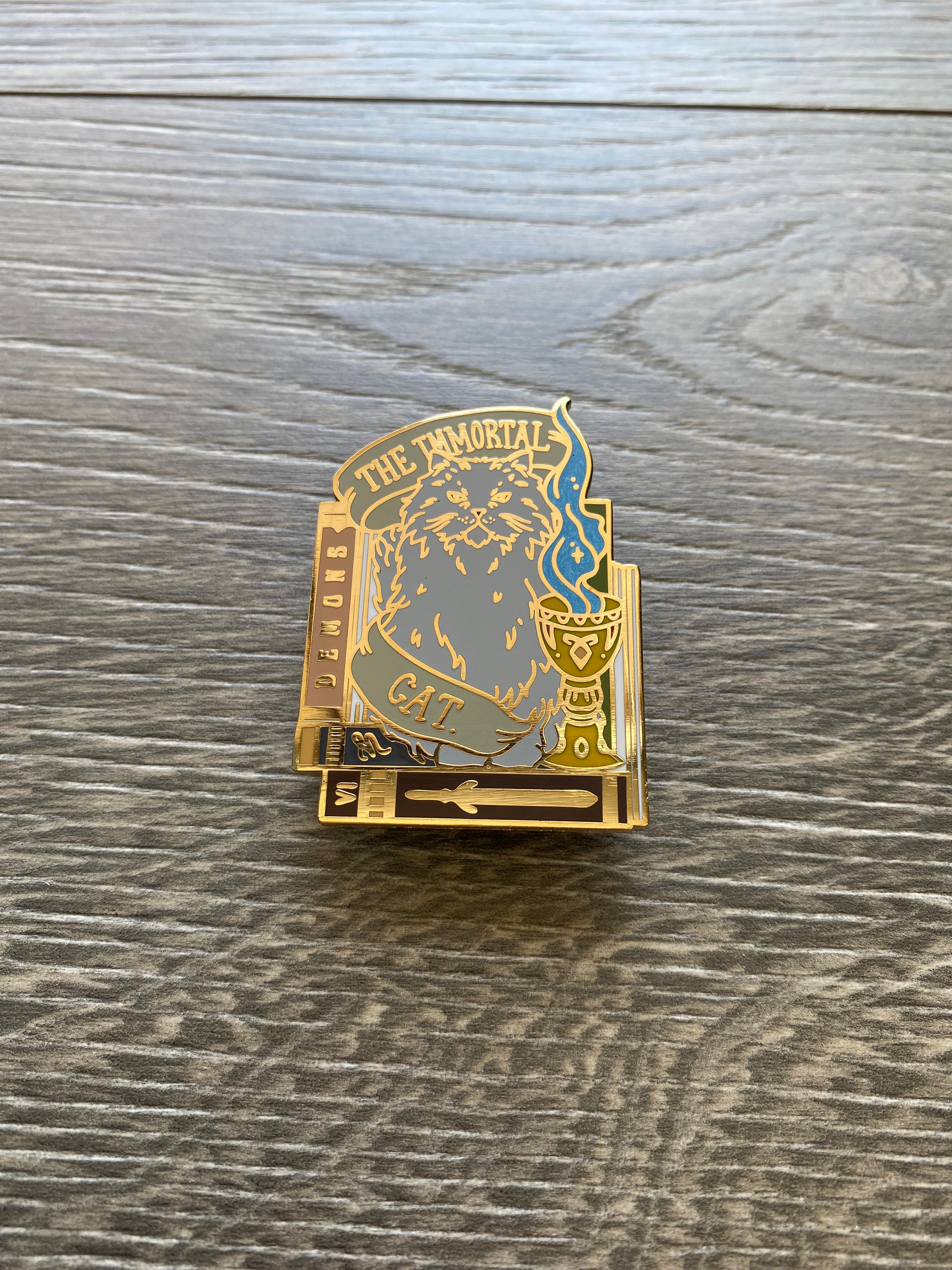 Church Enamel Pin the Immortal Cat Shadowhunters Bookish Merch Reader ...