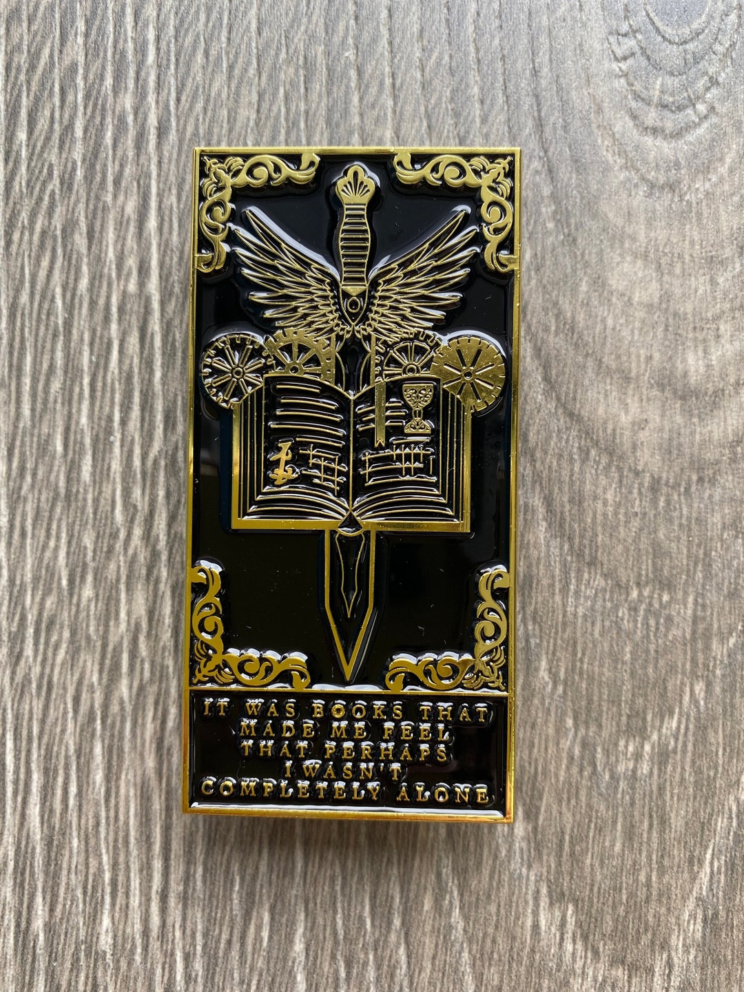 Shadowhunters Black and Gold 3 Inch Soft Enamel Pin - Etsy