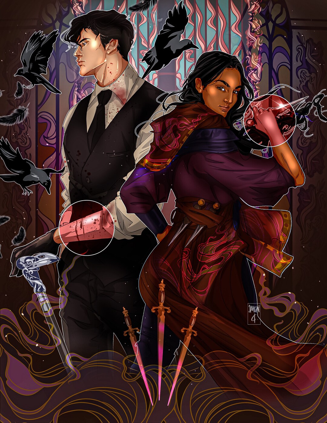 Large Dirtyhands and Wraith Booksleeve - Etsy