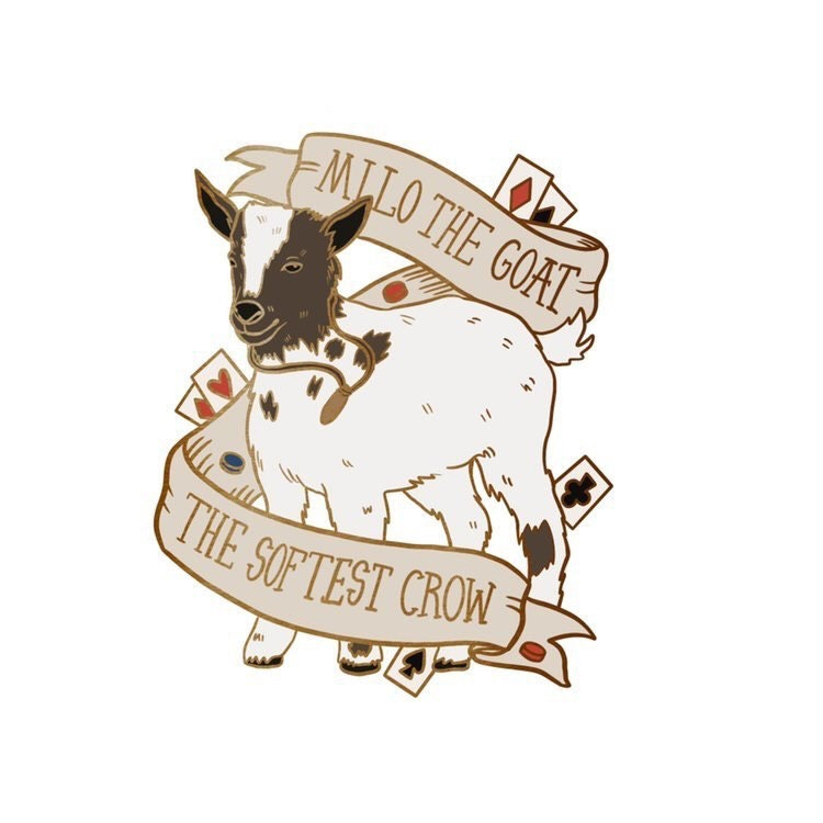 Milo the Emotional Support Goat Shadow and Bone the Softest - Etsy Hong ...