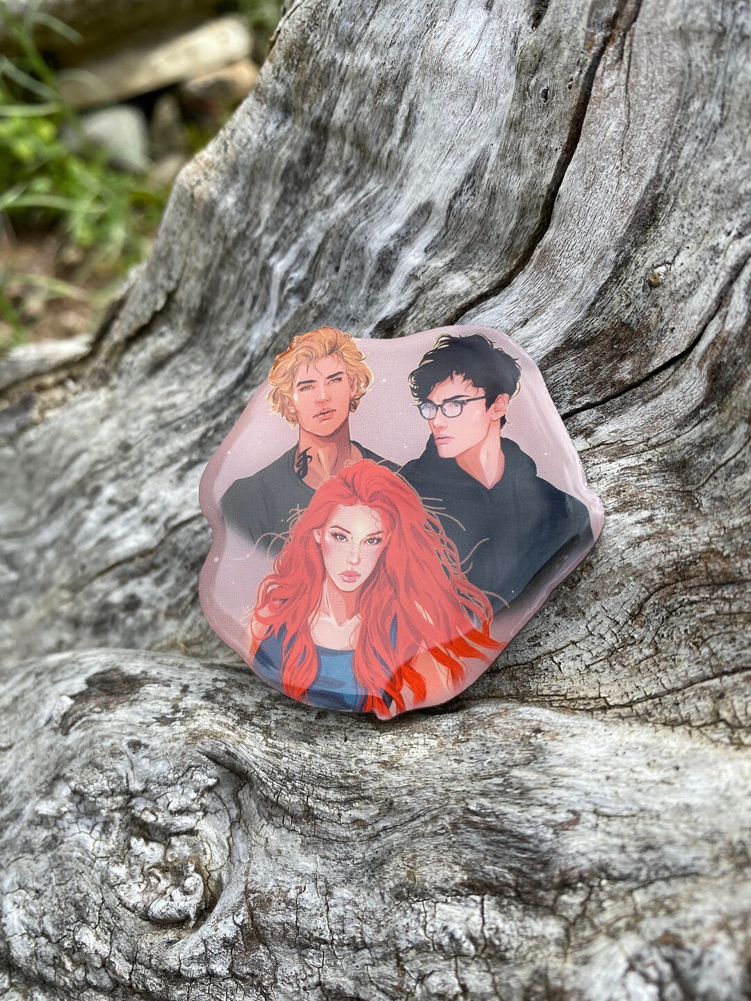 Clary, Jace & Simon Trio Offset Printing Epoxy Pin - Etsy