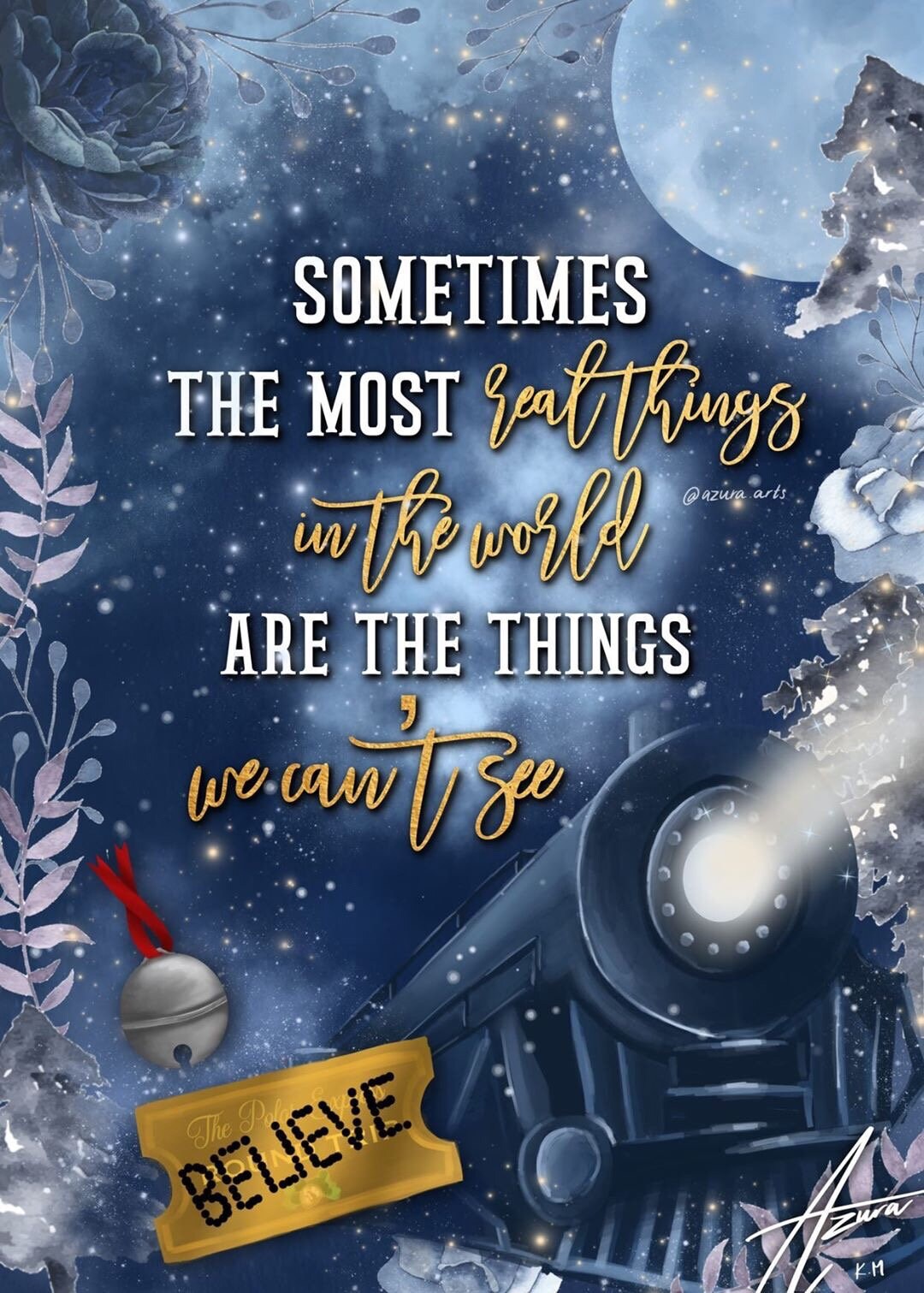 Express Train Bell Booksleeve - Etsy