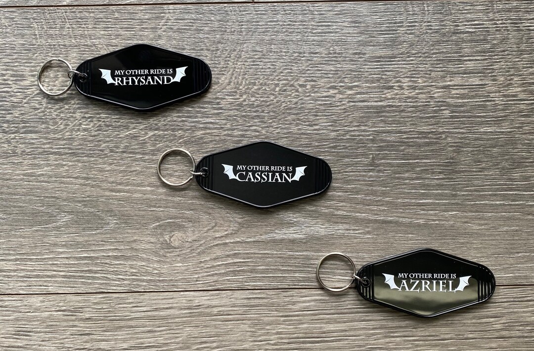 Bat Boys My Other Ride Motel Keychain ACOTAR Wingspan Matters Rhysand ...