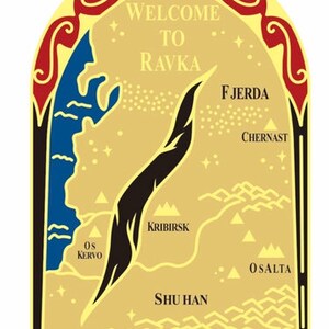Ravka Crows Six of Crows Map Hard Enamel Pin - Etsy