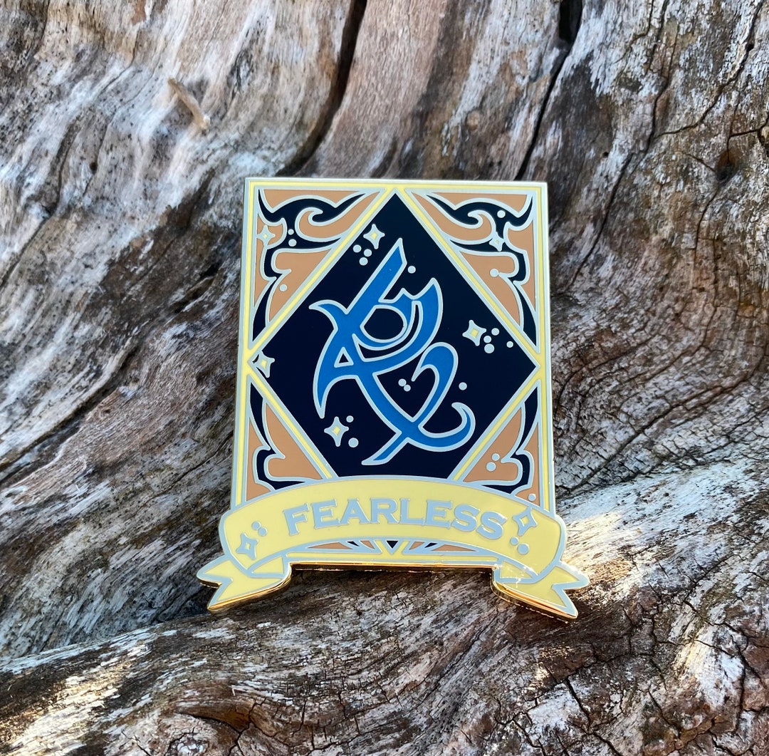 Fearless Glow in the Dark Rune Enamel Pin Shadowhunters - Etsy
