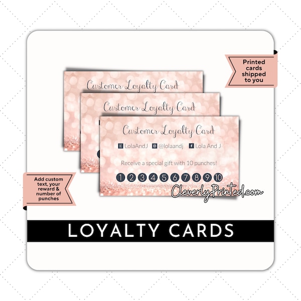 Custom Punch Cards - Etsy