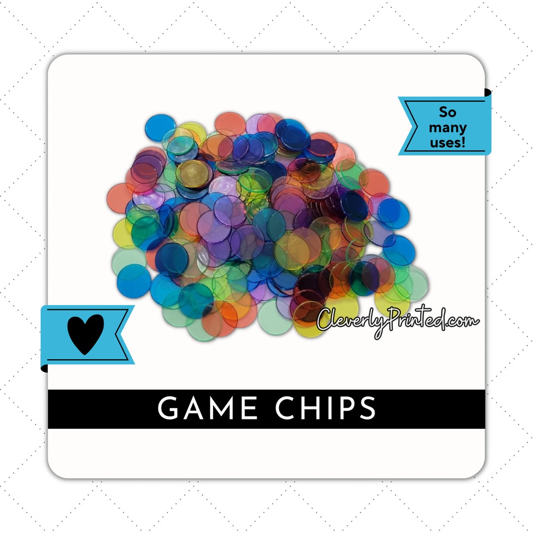 GAME CHIPS Scratcher Chips Bingo Markers Classroom Chips Counting Chips ...