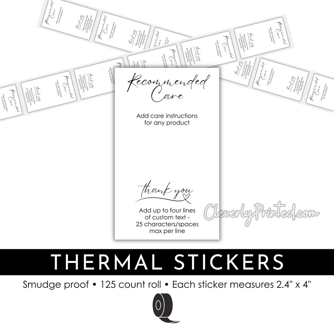 THERMAL CARE STICKERS TS021 - Etsy