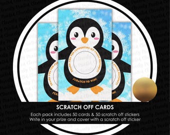 SEVERAL PRINTS to Choose From 100pc Packs Scratch Cards Scratch to Win ...