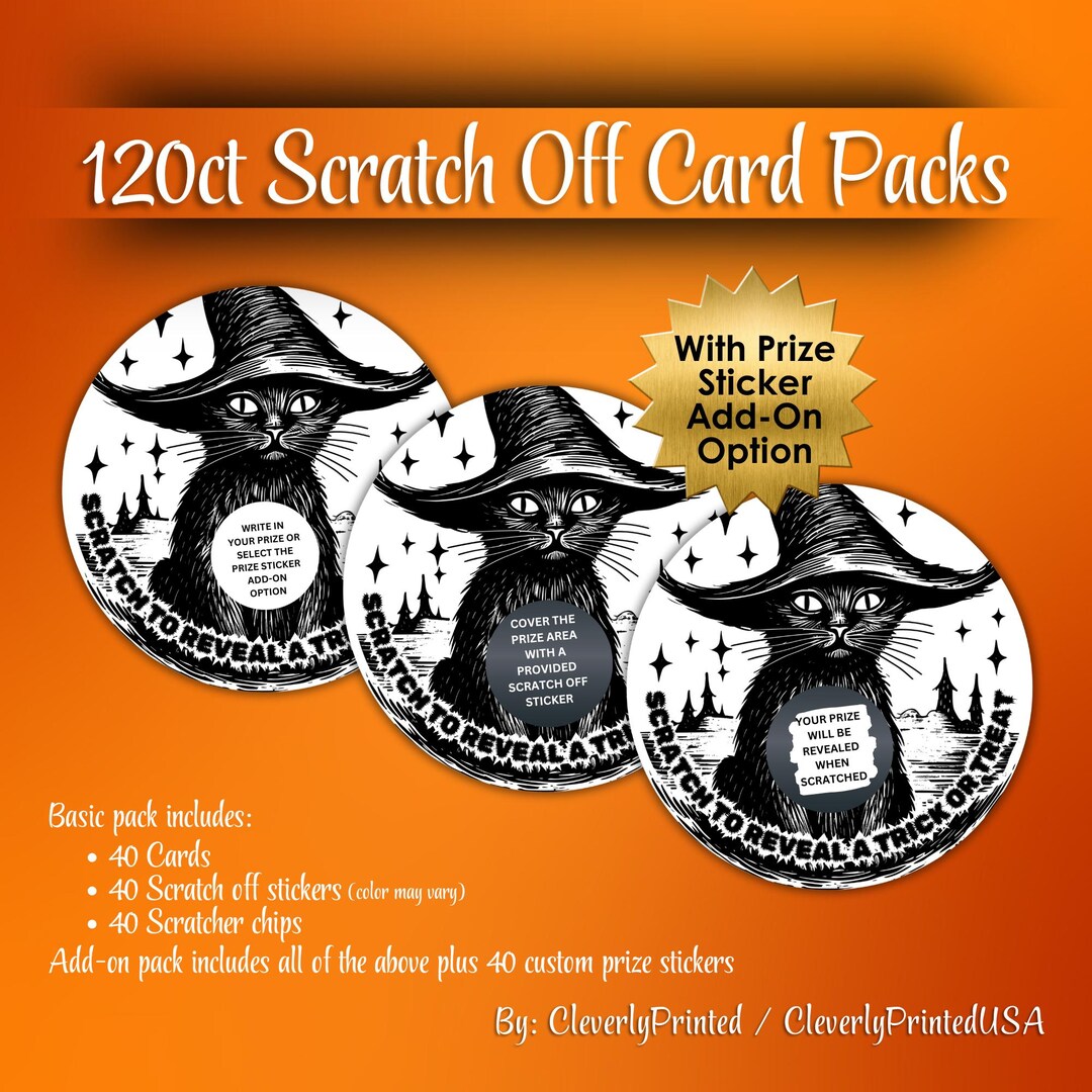 SCRATCH OFF PACKS | SC1059 - Etsy