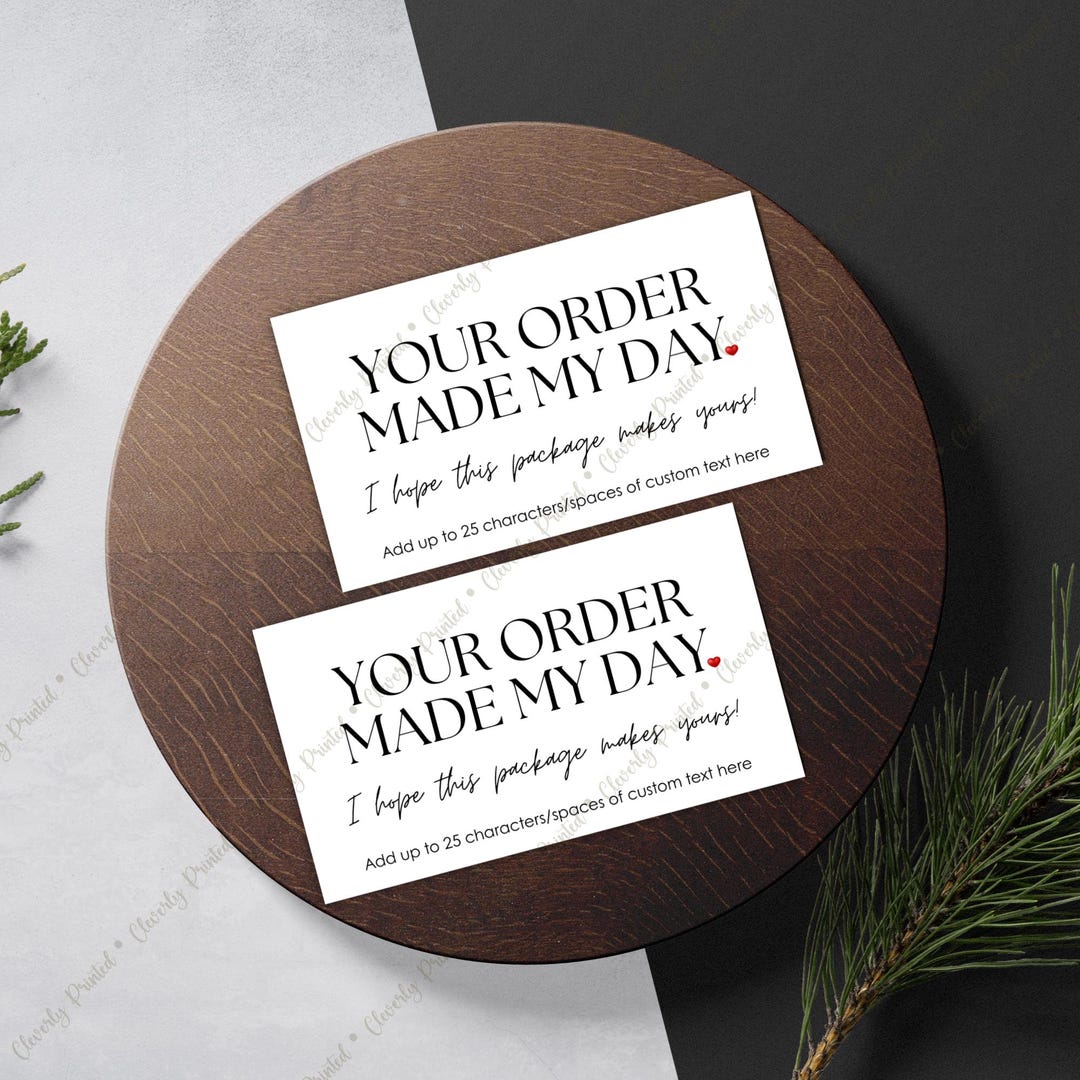 PACKAGE INSERTS | MMD003 - Etsy