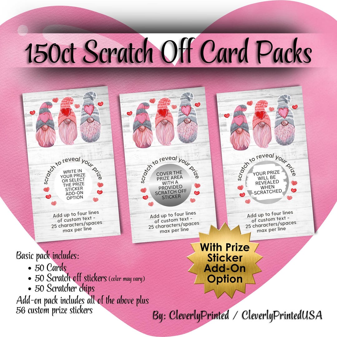 SCRATCH OFF PACKS | SC1006 - Etsy