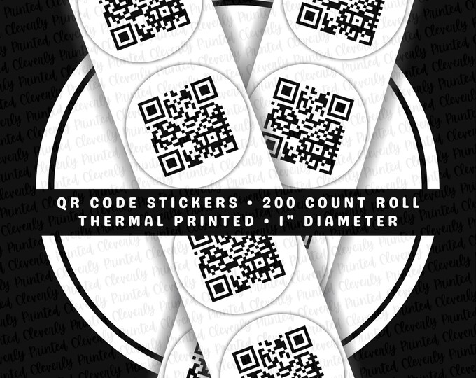 Thermal Printer Shipping Labels QR Code Follow Me Small Business ...