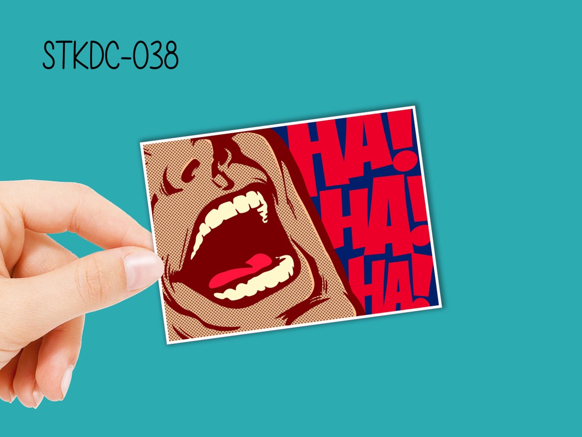 HAHAHA Sticker Waterproof Vinyl Decal Pop Art | Etsy