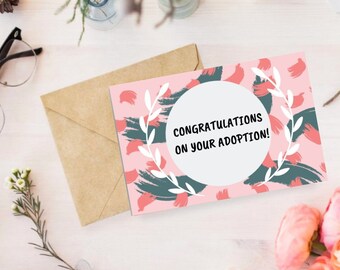 Adoption card | Etsy