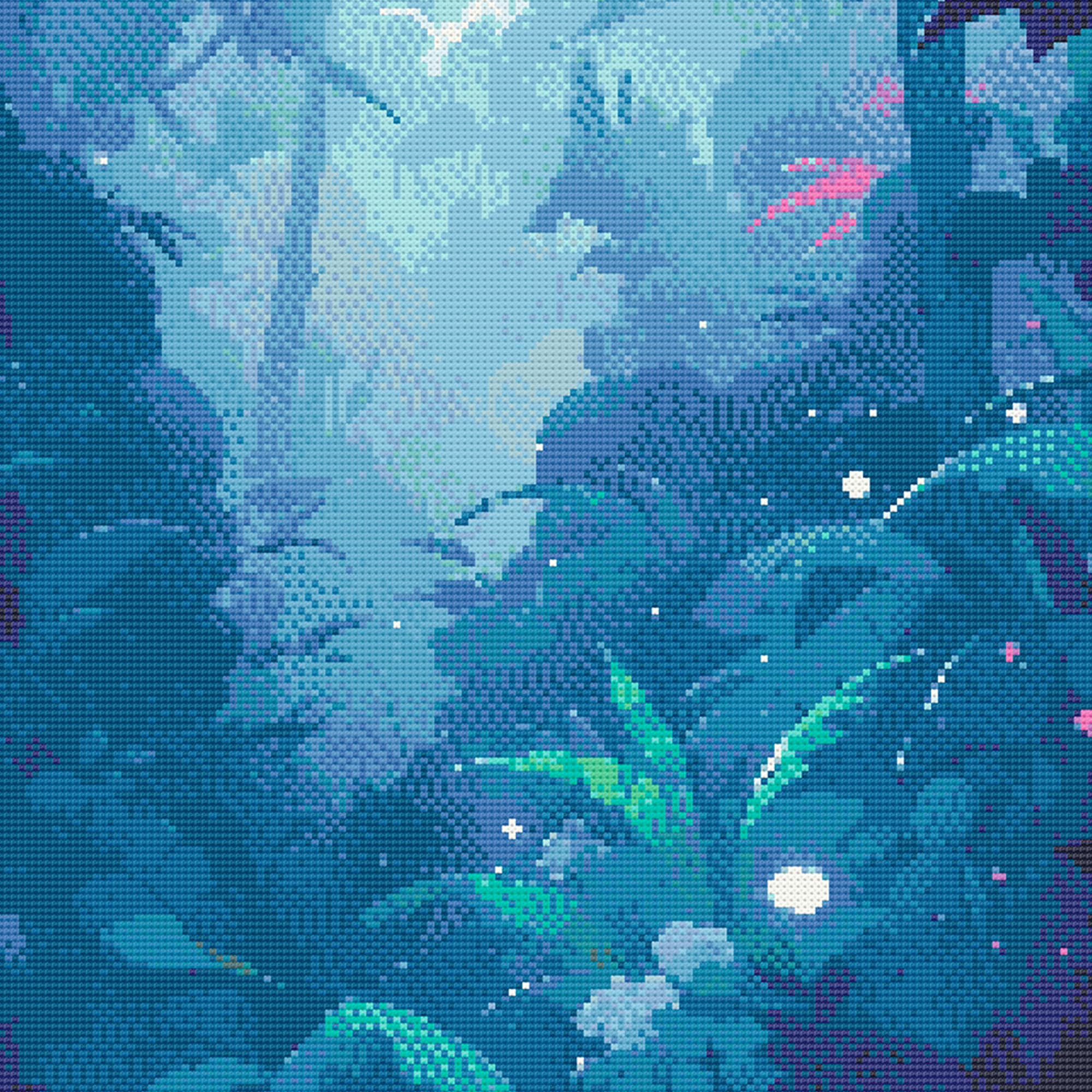 Fairy Forest Cross Stitch Pattern Landscape Cross Stitch Chart Download ...