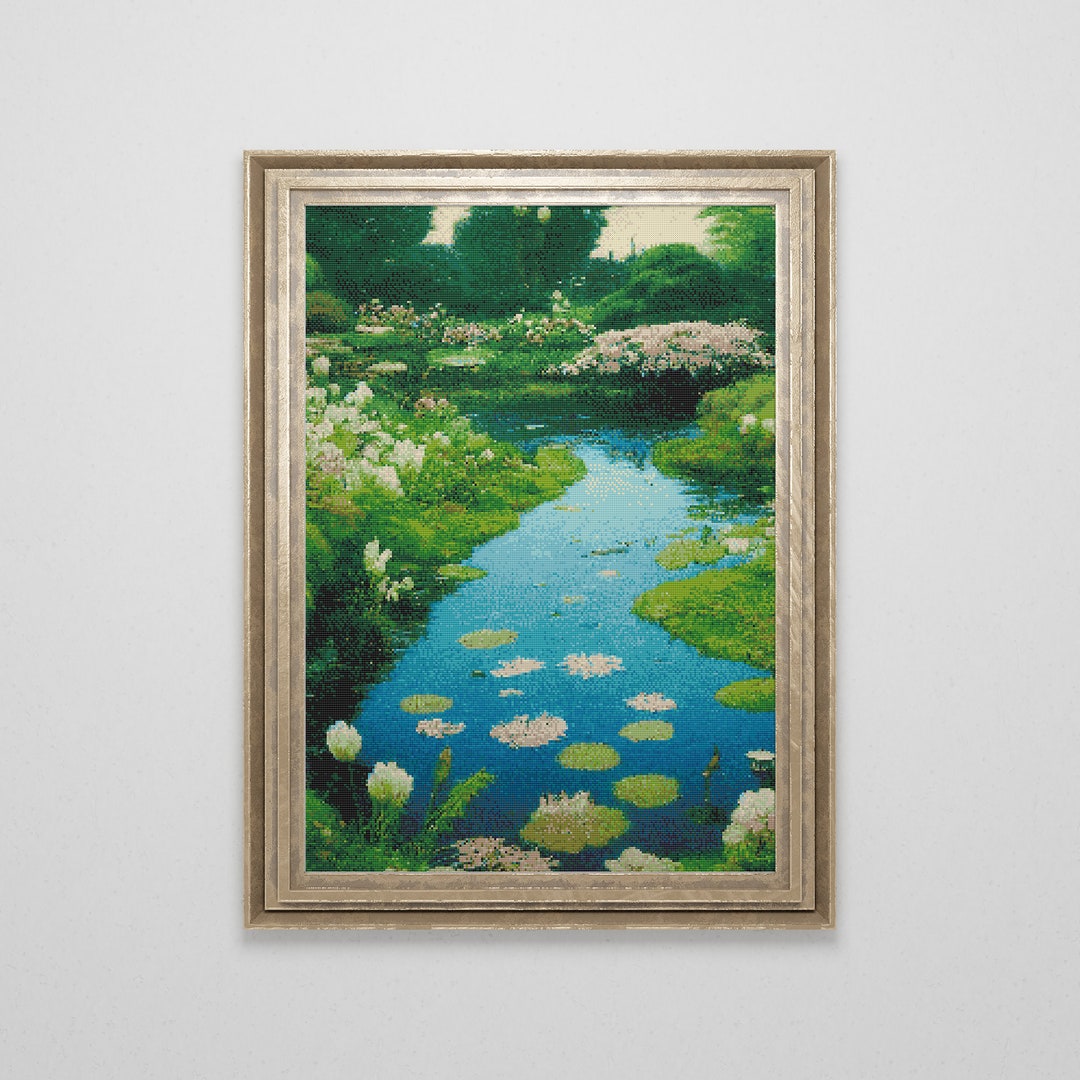 Victorian Rose Garden Cross Stitch Pattern | Vintage Botanical Cross ...