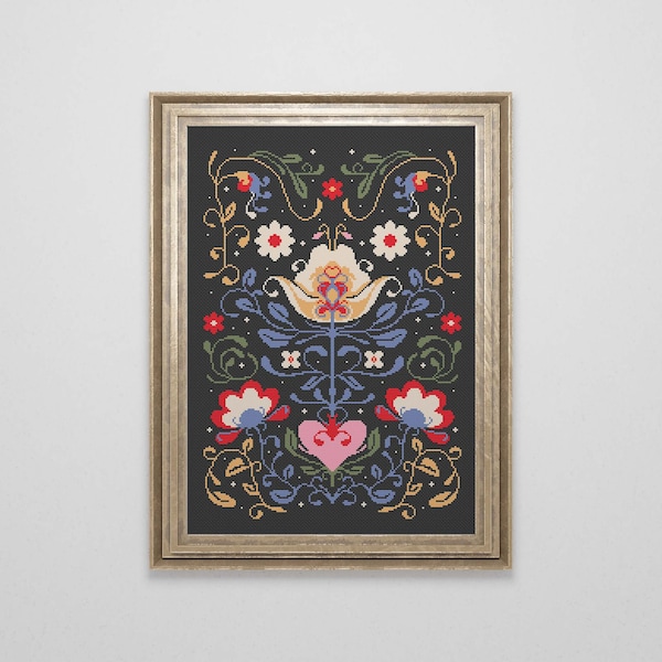 Scandinavian Cross Stitch Pattern - Etsy