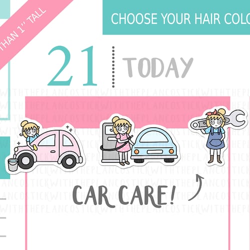 Car Care Digital Planner Stickers Goodnotes Stickers Vehicle | Etsy