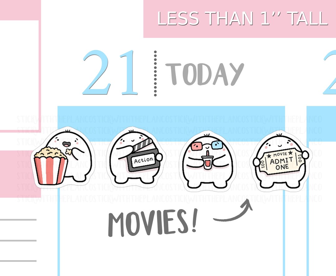 S_149 | Cinema and Movies Stickers, Decorative Stickers, Tracker ...