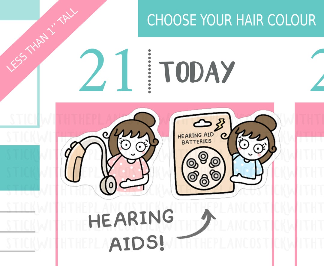 299 - Hearing Aids Planner Stickers, Personalised Stickers, Health ...