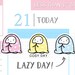 S_041 Cosy Day Planner Stickers Lazy Day Stickers Emoti | Etsy