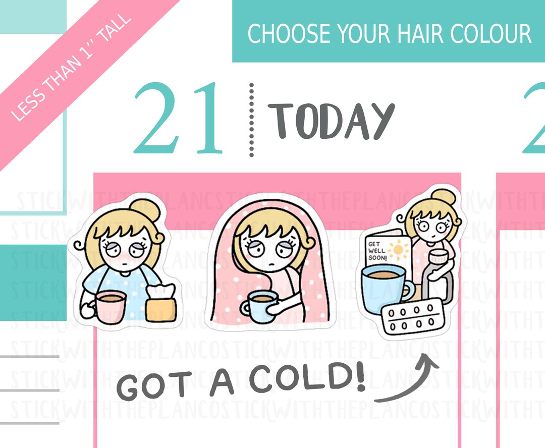 290 Cold and Flu Planner Stickers Personalised Stickers - Etsy
