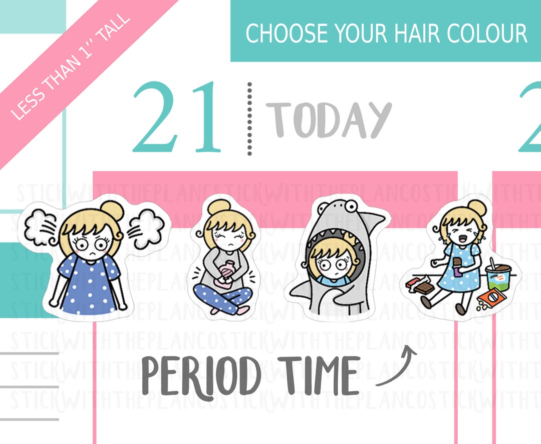 089 - Period Planner Stickers, Personalised Stickers, Period Tracker ...