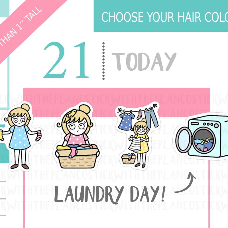 Laundry Stickers - Etsy