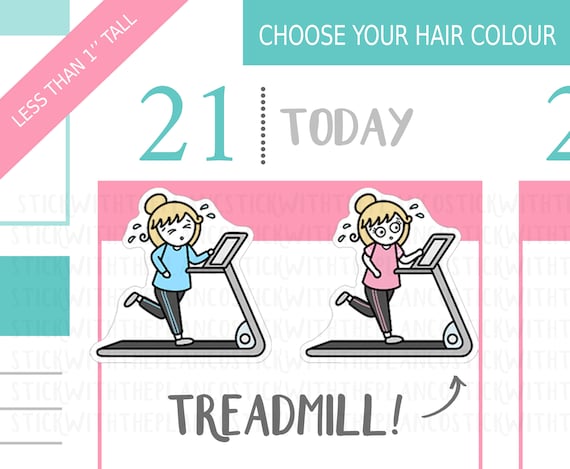122 Treadmill Planner Stickers Personalised Stickers - Etsy