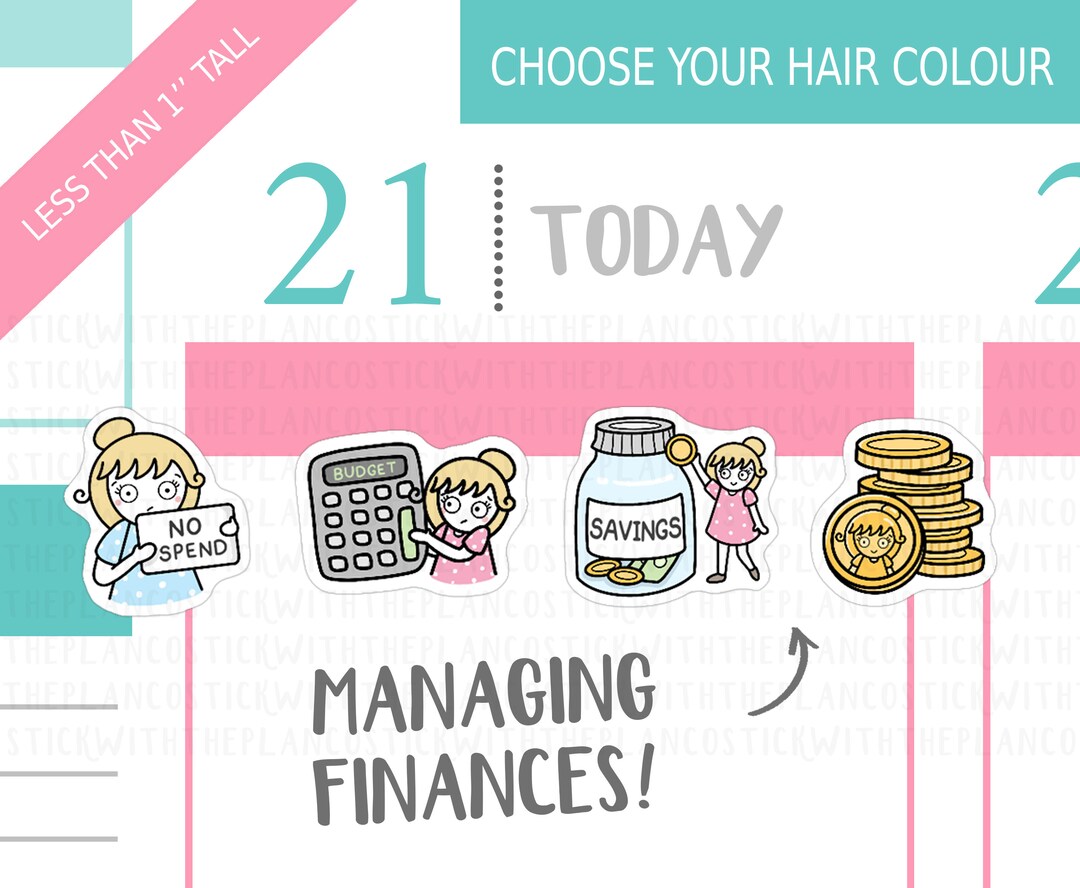 171 - Managing Money Planner Stickers, Personalised Stickers, Finance ...