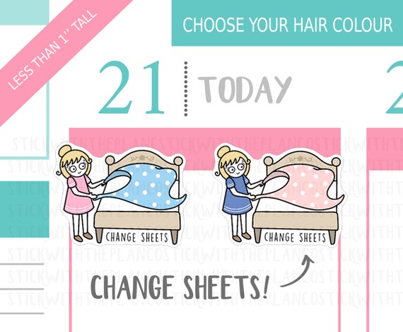 016 Change Sheets Planner Stickers Personalised Stickers - Etsy