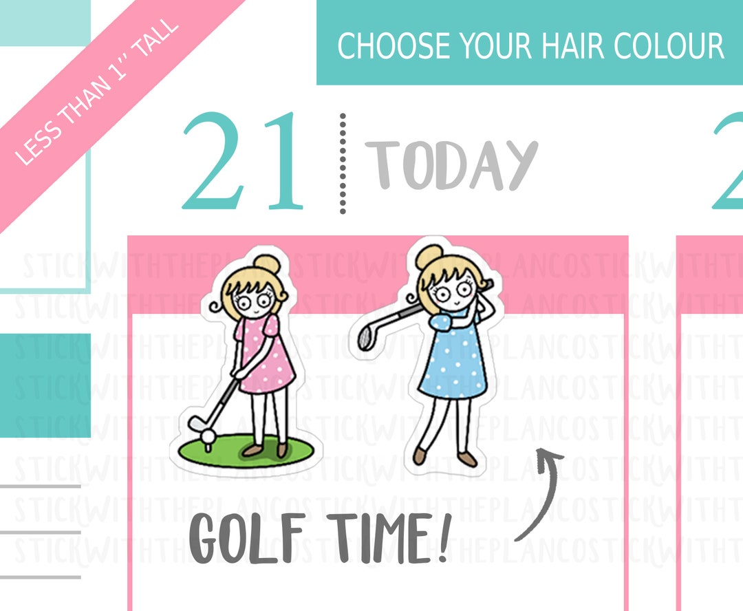 050 - Golf Planner Stickers, Personalised Stickers, Sport Stickers ...