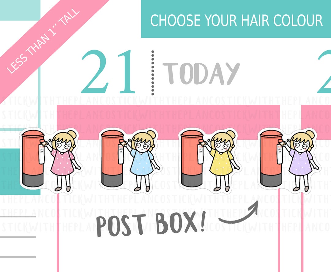 189 - Post Box , Personalised Stickers, Happy Mail Stickers, Life ...