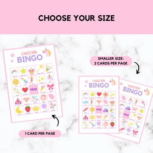 Unicorn Bingo - 30 Unicorn Bingo Cards - Unicorn Party Game - Unicorn ...