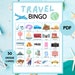 Travel Bingo - 30 Travel Bingo Cards - Travel Party Game - Travel ...