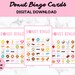 Donut Bingo - Donut Party Activity- 30 Donut Bingo Cards - Donut Party ...