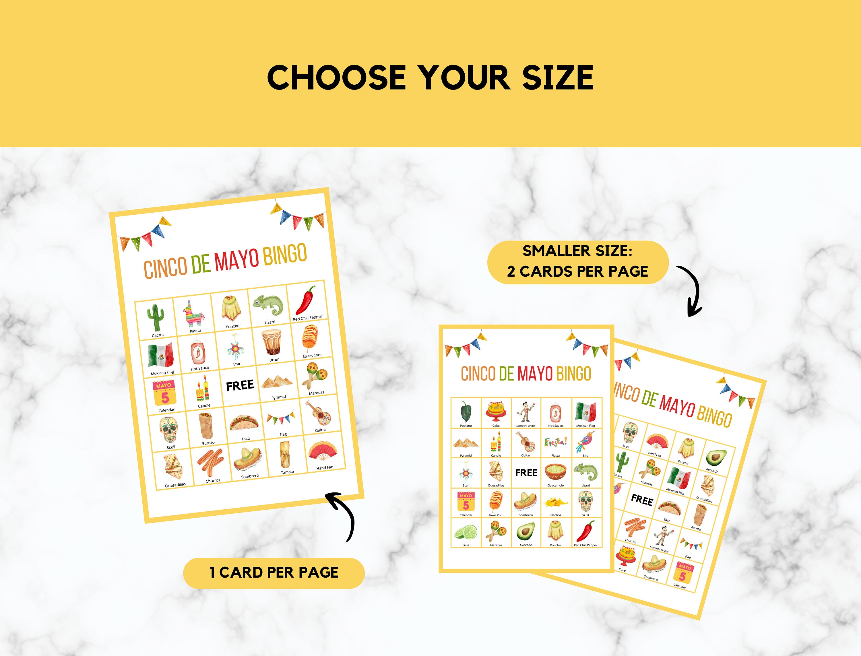 Cinco De Mayo Bingo - Cinco De Mayo Activity for Kids - 30 Fiesta Bingo ...