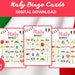 Italy Bingo - Travel Bingo - 30 Italy Bingo Cards - Italy Party Game ...