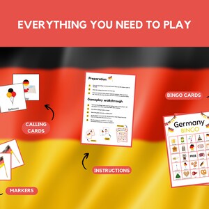 Germany Bingo - Travel Bingo - 30 Germany Bingo Cards - Germany Party ...