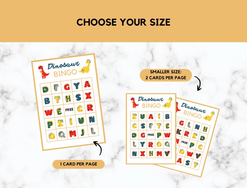 Dinosaur Bingo - 30 Dinosaur Bingo Cards - Dinosaur Party Game ...