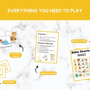 Bible Stories Bingo - 30 Bible Stories Bingo Cards - Bible Stories ...