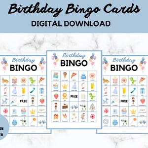 Happy Birthday Bingo - 30 Happy Birthday Bingo Cards - Happy Birthday ...