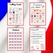France Bingo Travel Bingo 30 France Bingo Cards France Party Game ...