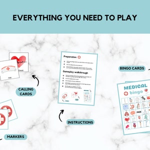 Medical Bingo Doctor Bingo 30 Medical Bingo Cards Nurse Bingo Nurse ...