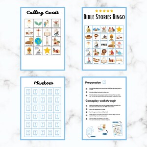 Bible Stories Bingo - 30 Bible Stories Bingo Cards - Bible Stories ...