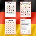 Germany Bingo - Travel Bingo - 30 Germany Bingo Cards - Germany Party ...