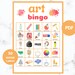 Art Bingo - Art Activity- 30 Art Bingo Cards - Art Party Game - - Art ...